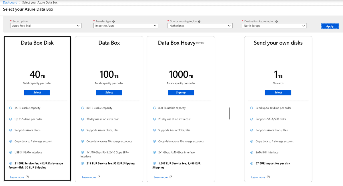 Microsoft Announces the General Availability of Azure Data Box Disk